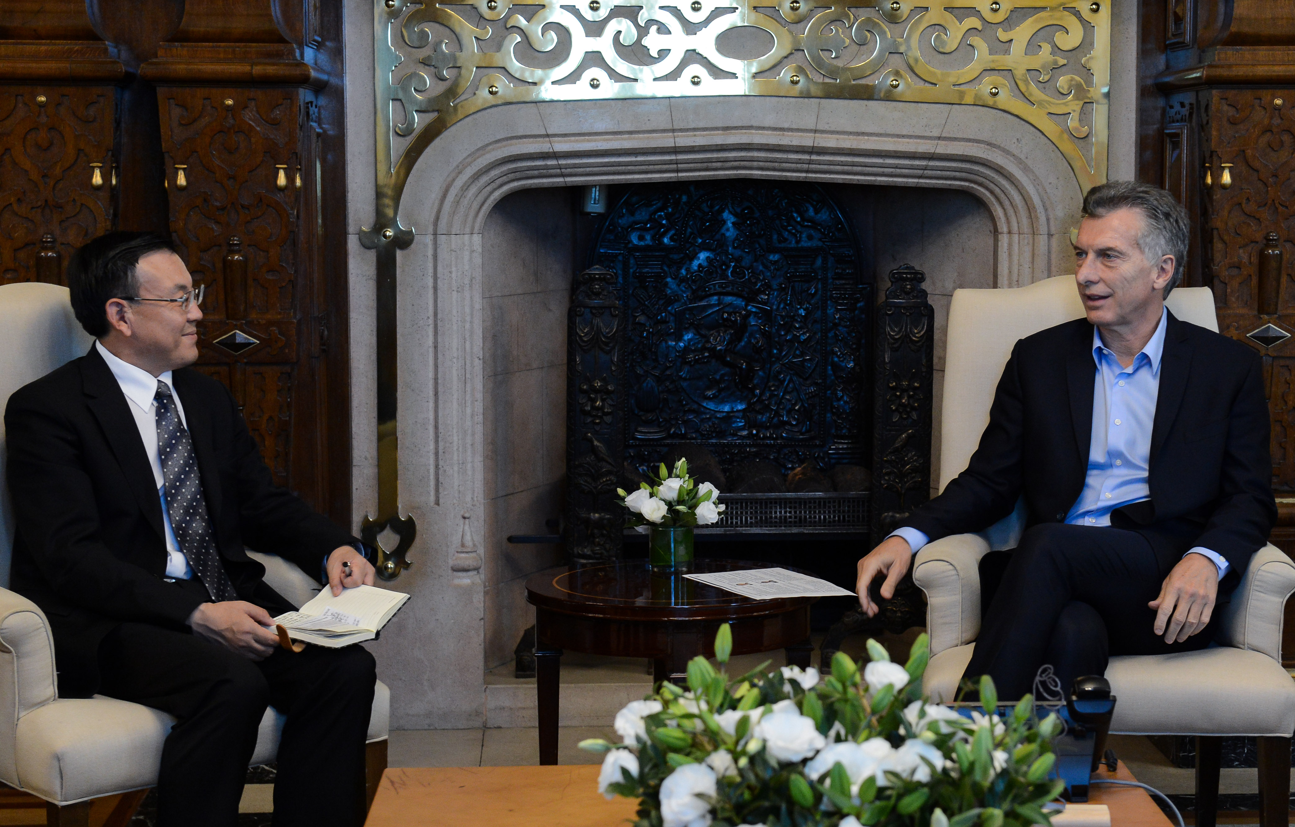 El Presidente recibió al vicepresidente de la compañía china CRCC