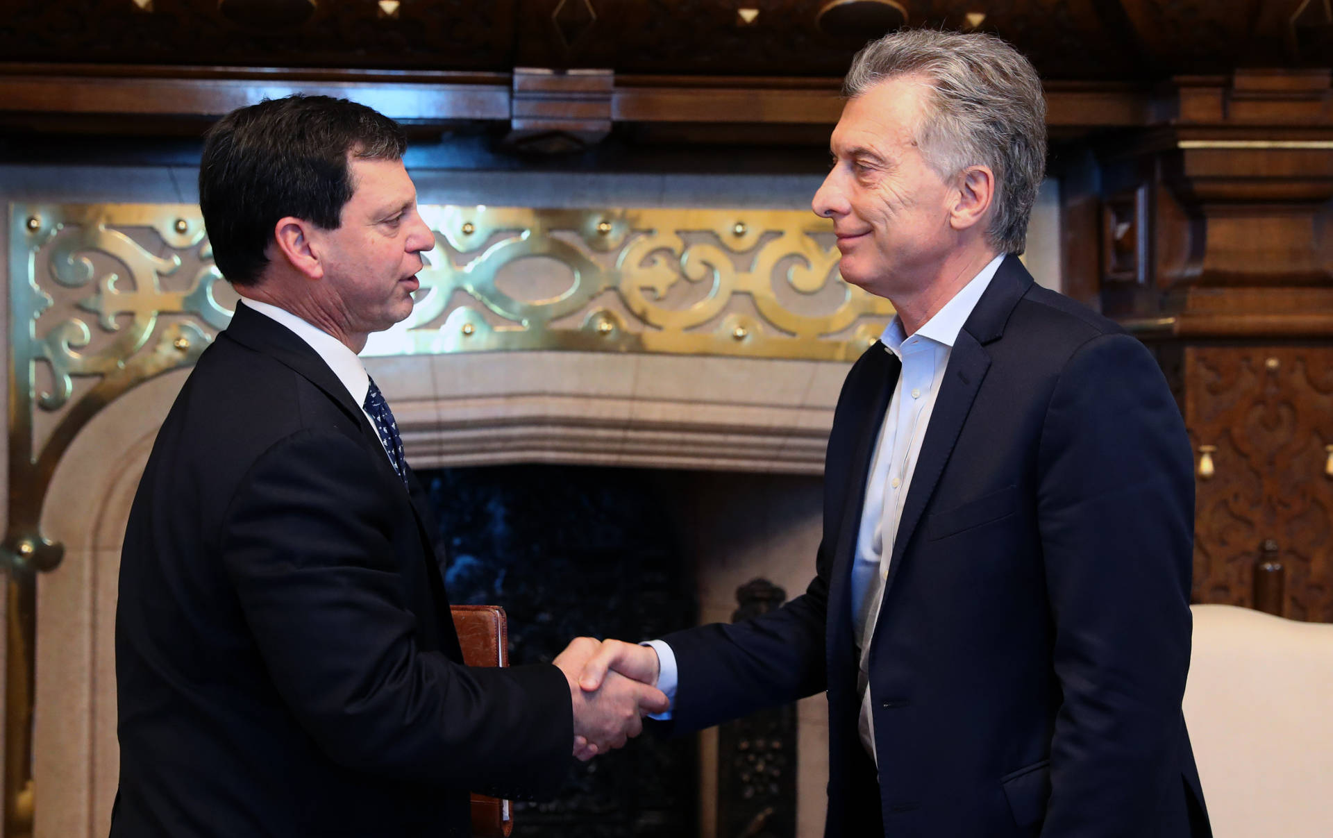 El Presidente recibió al CEO de la compañía de servicios financieros ...