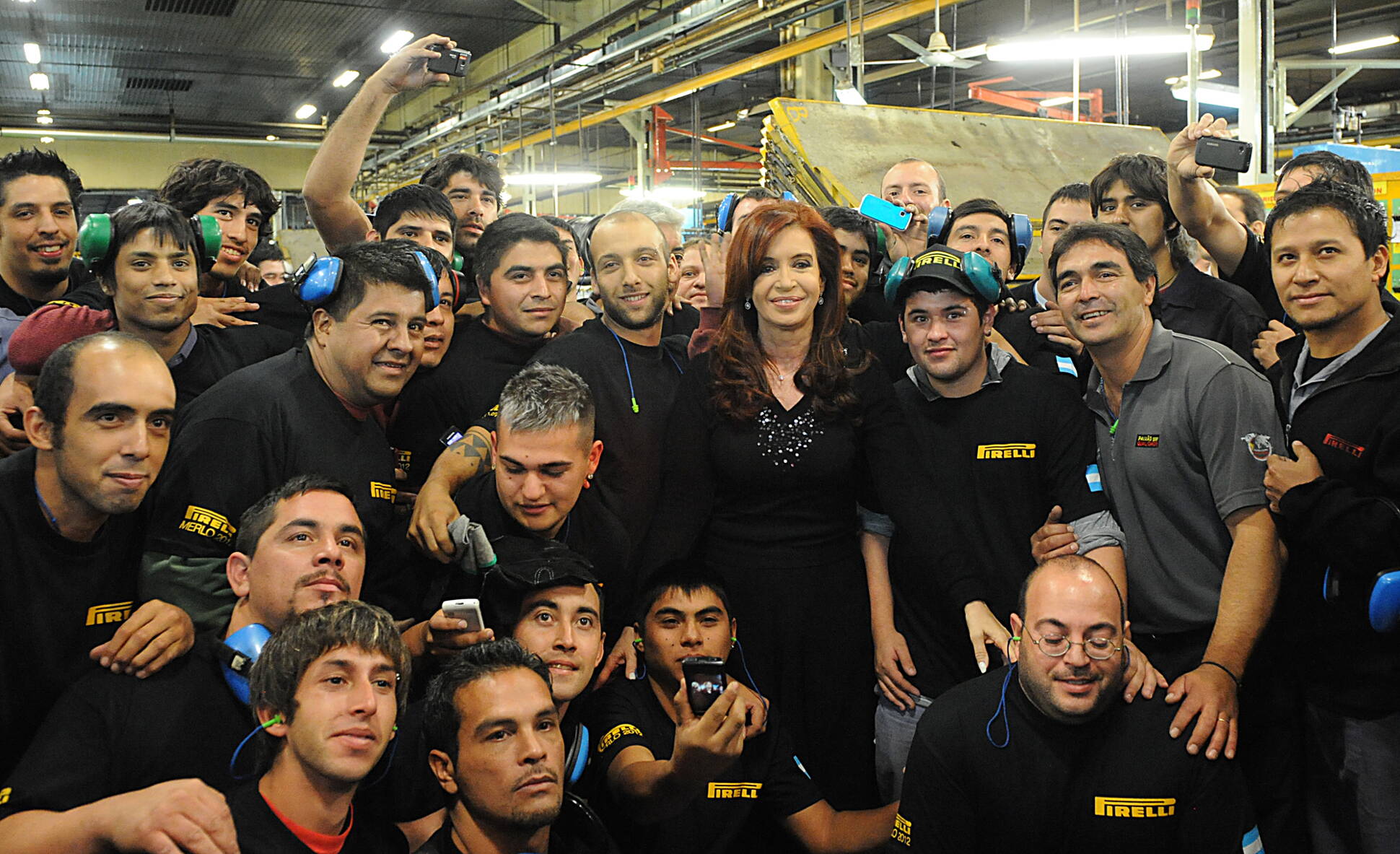 La Presidenta inauguró la ampliación de la planta de Pirelli, en Merlo